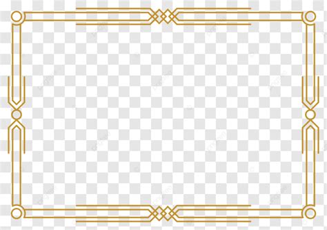 Gold Line Border Frame Decoration Vector Borders Gold Frame Golden