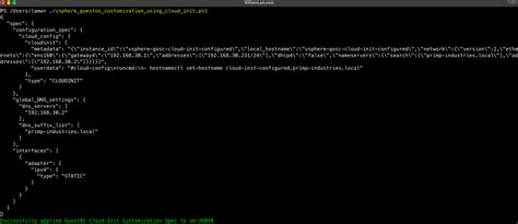 Using The New Vsphere Guest Os Customization With Cloud Init In Vsphere