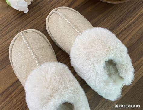 스웨이드 털 슬리퍼 퍼슬리퍼 겨울 사무실슬리퍼 방한슬리퍼 털실내화 여성 남자 털슬리퍼 털신발 에이블리