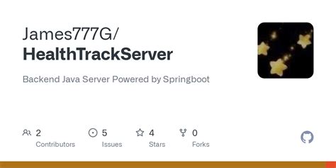 Github James777ghealthtrackserver Backend Java Server Powered By Springboot