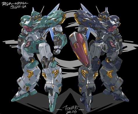 Jegan Gundam And 1 More Drawn By Niaosanshi Danbooru
