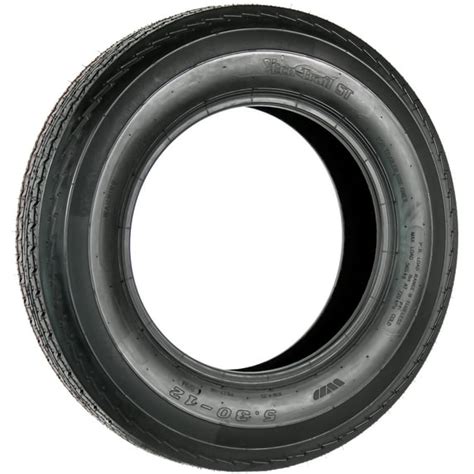 Ecustomrim Radial Trailer Tire 530 12 530 12 12 Inch Load B 2 Year