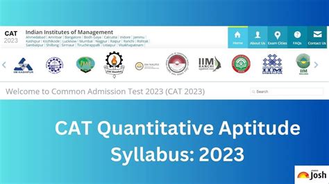 Cat Quantitative Aptitude Syllabus Quantitative Aptitude Topics