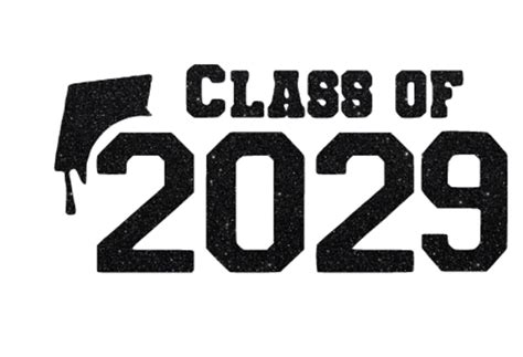 Class Of 2029 Iron On Decal Graduation Shirt Transfer