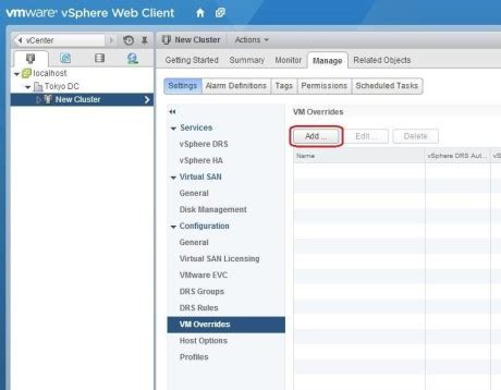VM Overrides VMware ESXi