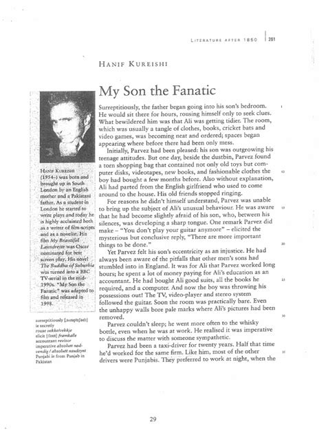 My Son The Fanatic Pdf