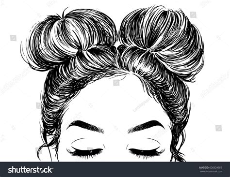 2337 Double Bun Stock Vectors Images And Vector Art Shutterstock