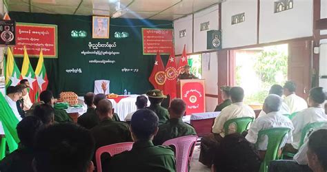 မိုးညှင်းမြို့၌ စစ်မှုထမ်းဟောင်းအဖွဲ့ဝင်များနှင့် ပြည်သူ့စစ်ဌာနေအဖွဲ့ဝင်များအား ထောက်ပံ့ရေးပစ္စည