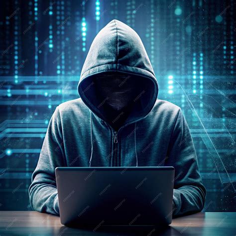 Anonymous Hacker In The Shadows Cyber Attack And Binary Code Premium
