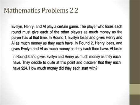 Ppt Problem Solving Strategy 1 Working Backward Powerpoint Presentation Id 6177809