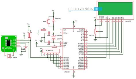 Digital Clock Circuit Using 8051 Microcontroller And Ds12c887