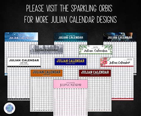 Julian Calendar Military Government Digital Download Printable PDF Leap Year And Non