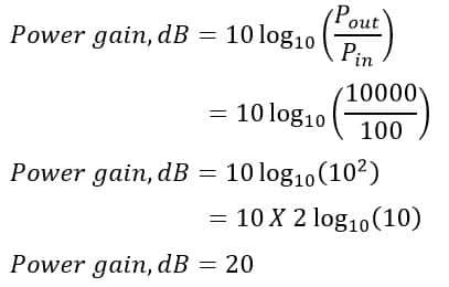 Power Gain And Voltage Gain In DB