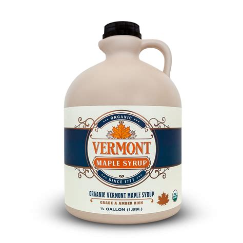 Vermont Maple Syrup 64 Oz Grade A Amber Rich Organic