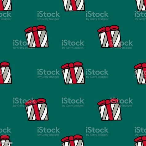 손으로 그린 선물 상자와 매끄러운 패턴 컬러 배경에 낙서 스타일 벡터 텍스처 벽지 포장 포스터 카드 또는 기타 디자인 공휴일에