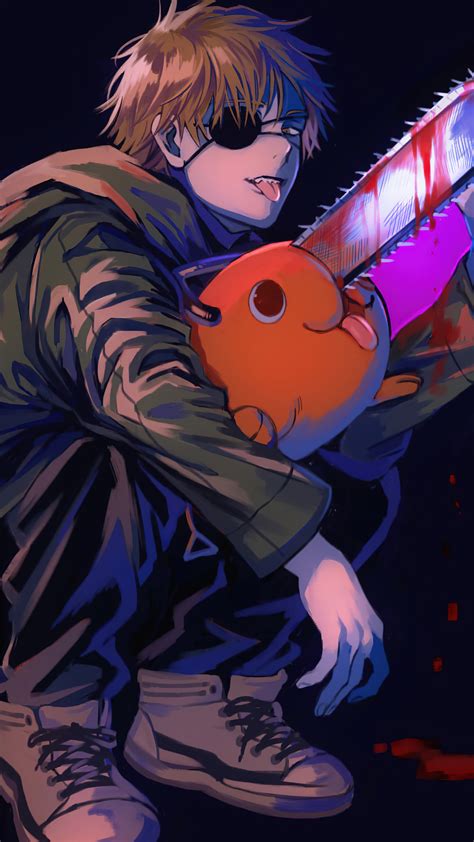 Denji And Pochita Chainsaw Man K J Wallpaper Pc Desktop