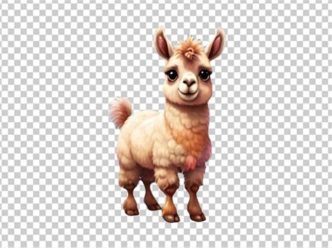 Premium Psd Psd Of A Cutest Ever Llamba