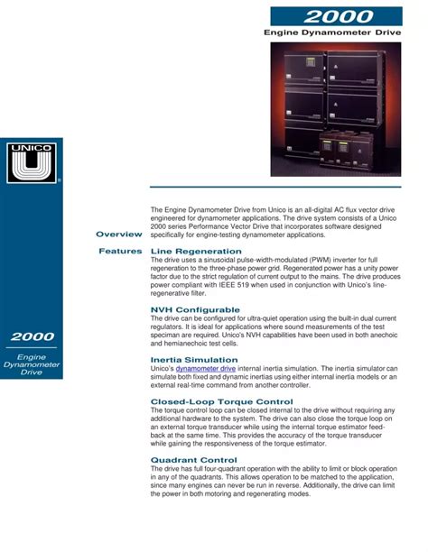 Ppt Engine Dynamometer Drive Ev Motor Dynamometer Testing Unico Powerpoint Presentation