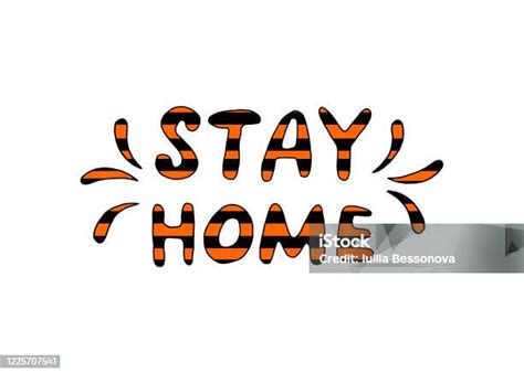 격리 자기 격리 시간 및 코로나 바이러스 예방을 주제로 한 수채화 레터링 집에 머물고 안전하게 지내십시오 소셜 네트워크 전단지 스티커 타이포그래피 포스터에 대한 문구