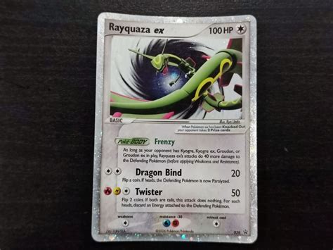 Pokemon Rayquaza Ex Promo Hobbies Toys Toys Games On Carousell