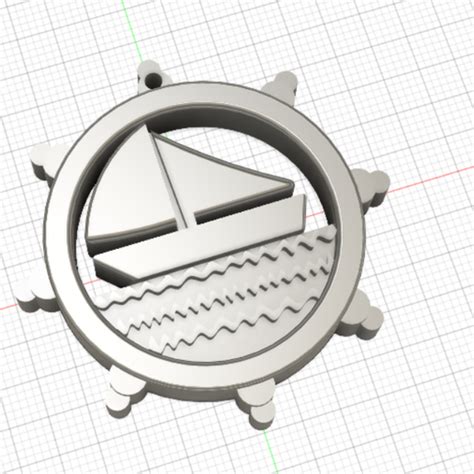 Stl File Boat Keychain・3d Printing Design To Download・cults