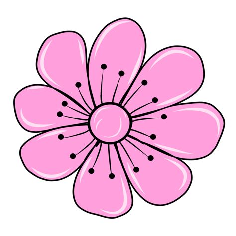 Ilustración De Flor Rosa 27745292 Png