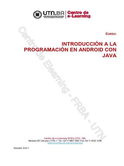 Unidad 2 Intro Programacion En Android Descargar Gratis Pdf Android Sistema Operativo