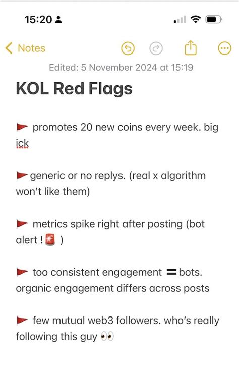 Cookie3 On Linkedin 🚩 5 Kol Red Flags 🚩 Hot Take A Few Scammy Kols