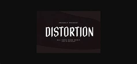 Distortion Font Font Canyon