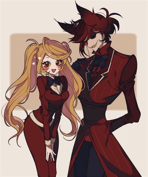 Charlie Morningstar And Alastor Hazbin Hotel Drawn By Takutakuowo