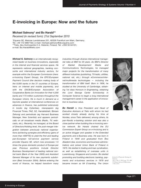 E Invoicing In Europe Pdf Invoice Supply Chain