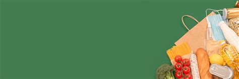 파스타 신선한 채소 통조림 식품 바게트 식용유 카피 스페이스와 녹색 배경에 음식과 의약품 기부 배너 푸드 뱅크 개념 플랫 레이 선택적 초점 0명에 대한 스톡 사진 및 기타