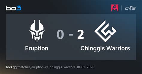 Eruption Vs Chinggis Warriors Cs2 Match At Blast Rising Asia Spring 2025 Closed Qualifier