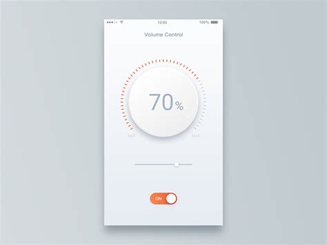 Volume Control Web Design Tips App Interface Design App Ui Design