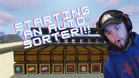 I Start Building An Automatic Storage System In Minecraft Youtube
