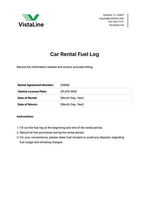 Free Daily Fuel Log Template To Edit Online