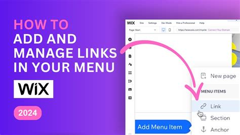 How To Add And Manage Links In Your Wix Menu 2024 Beginner Tutorial