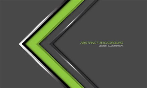 텍스트 디자인 현대 미래 배경 벡터 일러스트와 회색 빈 공간에 추상 녹색 화살표 실버 라인 방향 0명에 대한 스톡 벡터 아트 및 기타 이미지 Istock