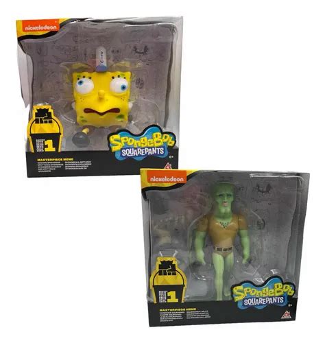Figura Bob Esponja Y Calamardo Guapo 20cm Masterpiece Meme Envío Gratis