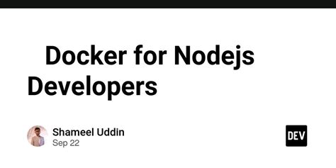 Learn About Docker And Its Benefits Shameel Uddin 🇵🇸 Posted On The Topic Linkedin