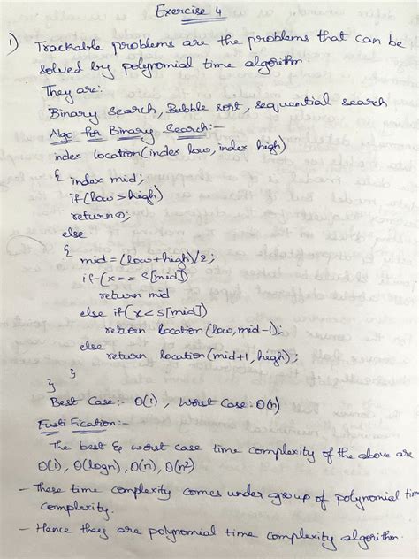 Exercise 4 Advance Algorithms Pdf