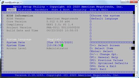 How To Update Fwa T011 Bios In Efi Shell With Ami Utility Advantech