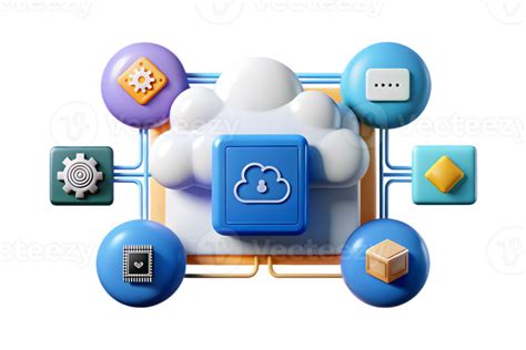 Isometric Ai Powered Cloud Computing Frame Concept As A Clean Border Frame Featuring Cloud Icons