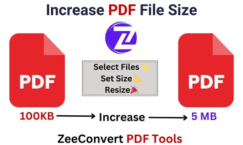 increase pdf size online for free zeepdf