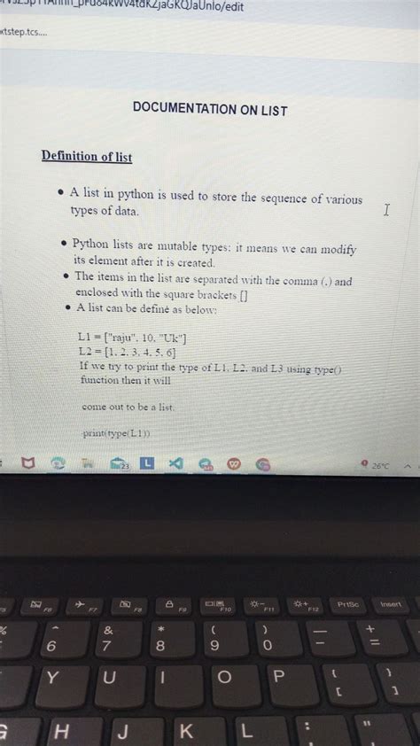 Manasa Palivela On Linkedin A Documentation On List Kiran Sagar Pythonlife