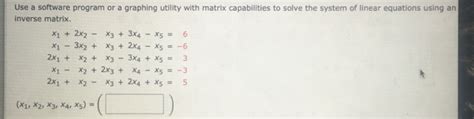 Solved Use A Software Program Or A Graphing Utility With