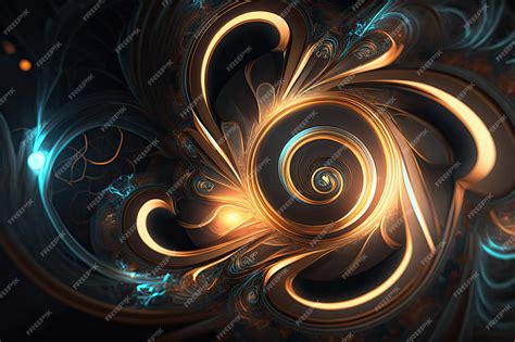 Premium Ai Image Cosmic Trance And Hypnosis Concept Of Glowing Details In Digital Neural