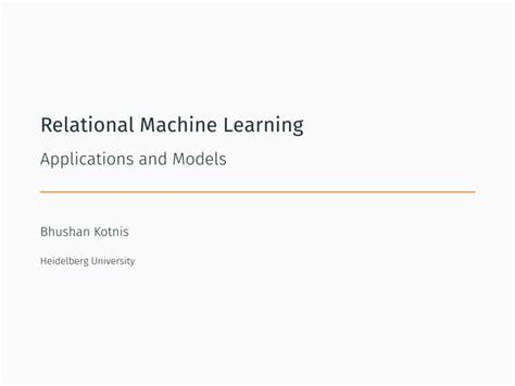 relational machine learning ppt