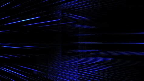 Stylish Abstract Blue Technology Background With A Glowing Grid Of Lines Dots And Digital Data