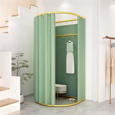 Clothing Store Fitting Room With Shading Curtain Portable